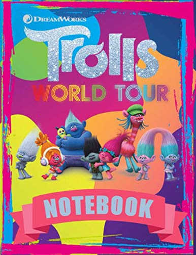 Trolls World Tour NoteBook: Perfect Notebook Journal For Kids, Nice ...