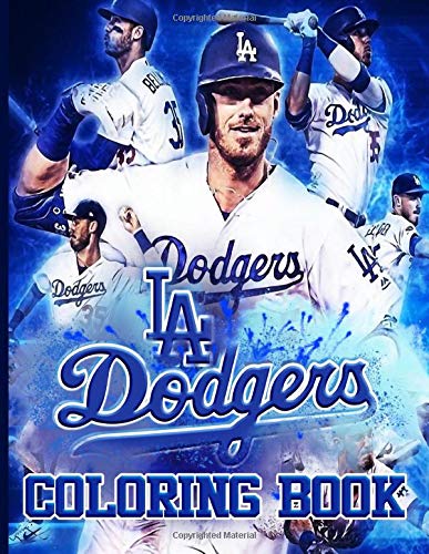 LA Dodgers Coloring Book: Los Angeles Dodgers Featuring Enchanting ...