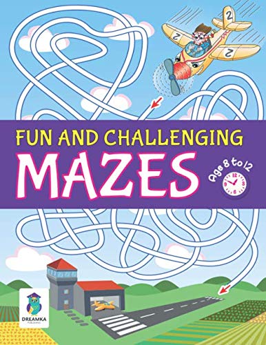 Fun And Challenging Mazes: Great Maze activity books for kids, funny ...