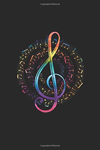 Treble Clef Music: Blank Lined Notebook (6" x 9" - 120 pages) ~ Treble ...