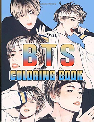 Bts Coloring Book: Awesome Illustrations Bts Coloring Books For Kid And ...