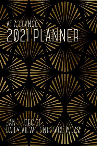 At A Glance - Daily Planner 2021: Jan 1 - Dec 31 One Page Per Day Diary ...