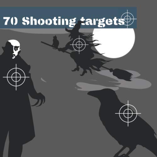 70 Shooting Targets: Monster Targets 8.5" x 8.5" | Silhouette black ...