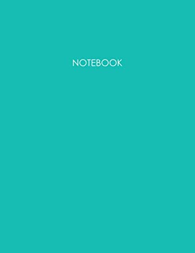 Notebook: 500 Page Notebook, Turquoise Big Giant 500 page Journal, 500 ...