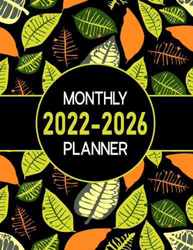 2022-2026 Monthly Planner: Large 60 Month Calendar Planner, Yearly At A ...