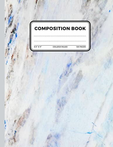 Composition marble notebook: marble Composition book, College Ruled ...