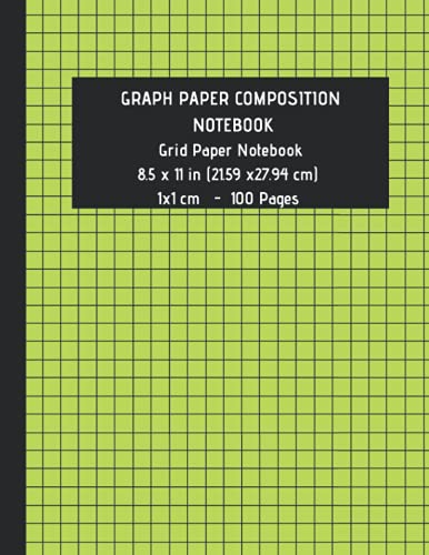 Graph Paper Notebook 1 CM 100 Pages: Graph Paper Notebook 100 Pages ...