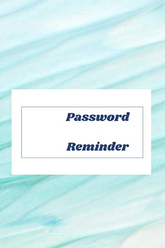 Password reminder: PASSWORD JOURNAL, PASWORD ORGANISER, PASSWORD BOOK ...
