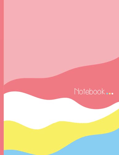Pastel Composition Notebook: Half Blank Half Lined Paper | 100 Pages ...