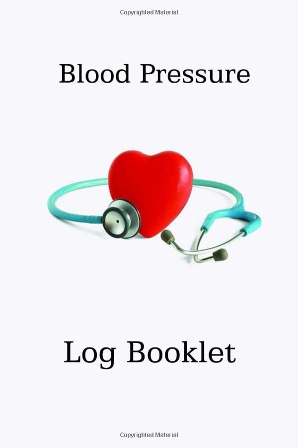 Blood Pressure Log Booklet Blood Pressure Log Booklet Portable 6in X