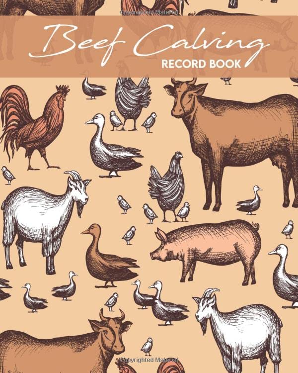 Beef Calving Record Book: Cattle Record Book & Farm record Keeping ...