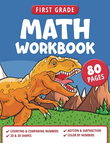 First grade MATH Workbook: Practice addition, subtraction, comparing ...