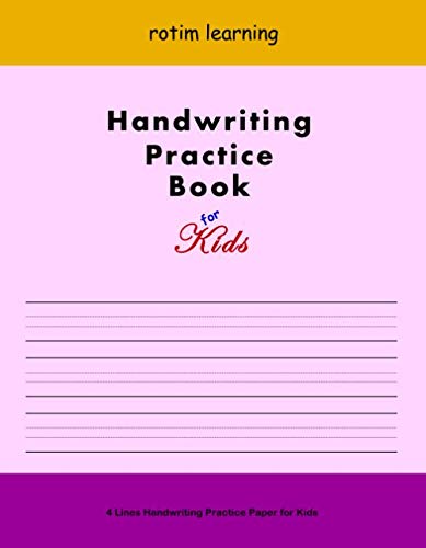 Handwriting Practice Paper for Kids: 80 Pages | 178mm x 229mm (7"x9 ...