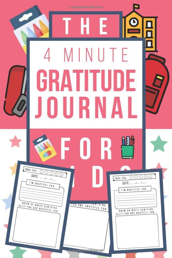 The 4 Minute Gratitude Journal for Kids: writhing and drawing journal ...