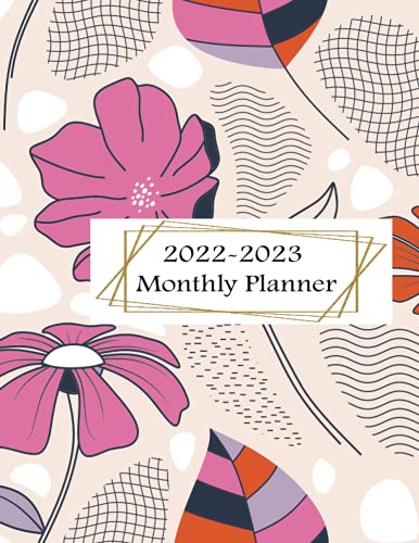 2022-2023 Monthly Planner: 2022 2023 Two Years Planner Large Two Year ...