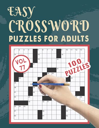 Easy Crossword Puzzles For Adults 100 Puzzles: Thousand Brain Workout ...