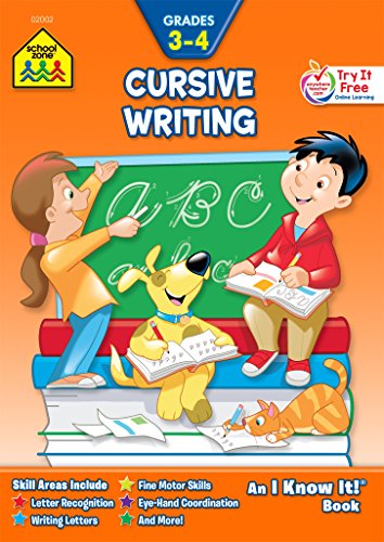 Cursive Writing 3-4 Workbook by School Zone Publishing Company | Goodreads