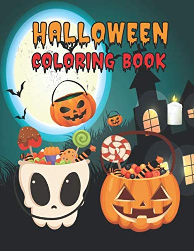 Halloween Coloring Book: Spooky Halloween Mandala Designs, Pumpkins ...