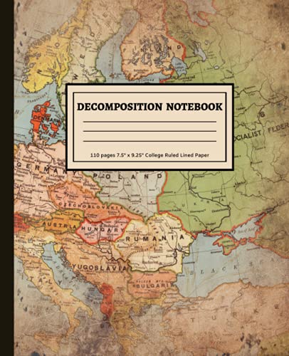 Decomposition Notebook: College Ruled Lined Paper with Design | Note ...