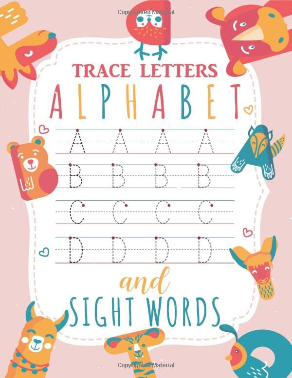 Trace Letters Of The Alphabet and Sight Words: Reading and Writing ...