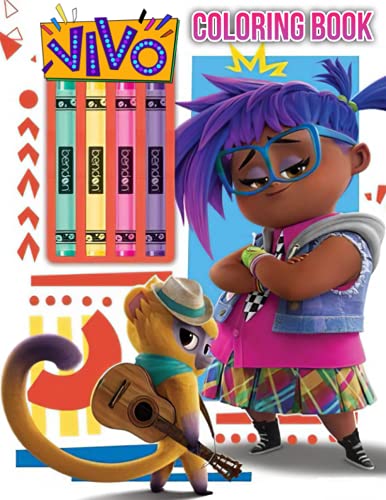 Vivo Coloring Book: Vivo Movie Art World Book Coloring for Adults and ...