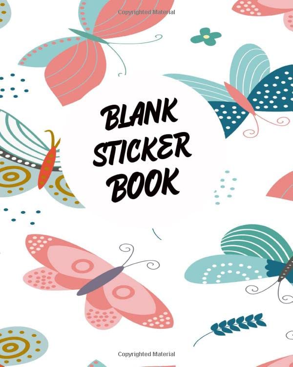 Blank Sticker Book: Blank sticker journal, Sticker book, blank sticker ...