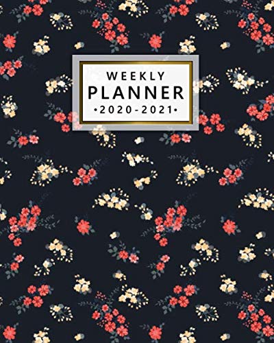 2020-2021 Weekly Planner: Vintage Retro Floral Two Year Organizer ...