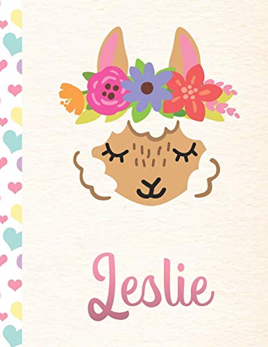 Leslie: 2020. Personalized Weekly Llama Planner For Girls. 8.5x11 Week ...