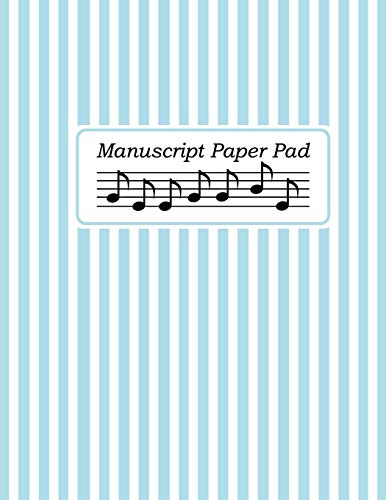 12 Staff Manuscript Paper Pad: Music writing notebook, Blank sheet ...