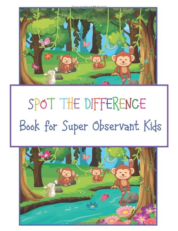 Spot the Difference Book for Super Observant Kids: 30 Colorful Spot the ...