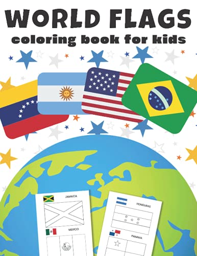 World Flags Coloring Book: 200 flags of the world to color, Geography ...