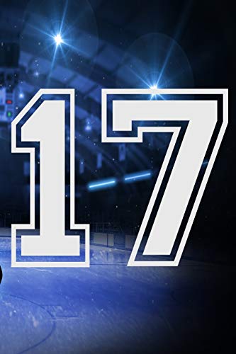 17 Journal: A Hockey Jersey Number #17 Seventeen Notebook For Writing ...