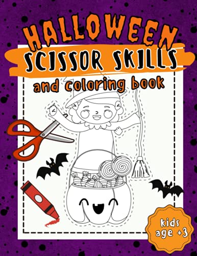 Halloween Scissor Skills: Coloring And Cutting Practice Preschool ...