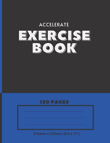 Exercise Book with margin for College Students: Home School and Office ...