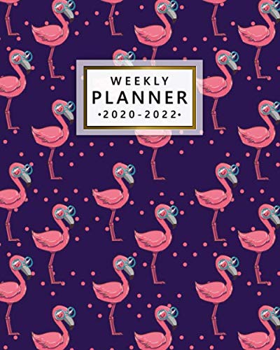 2020-2022 Weekly Planner: Funky Tropical Flamingo Three Year Planner ...