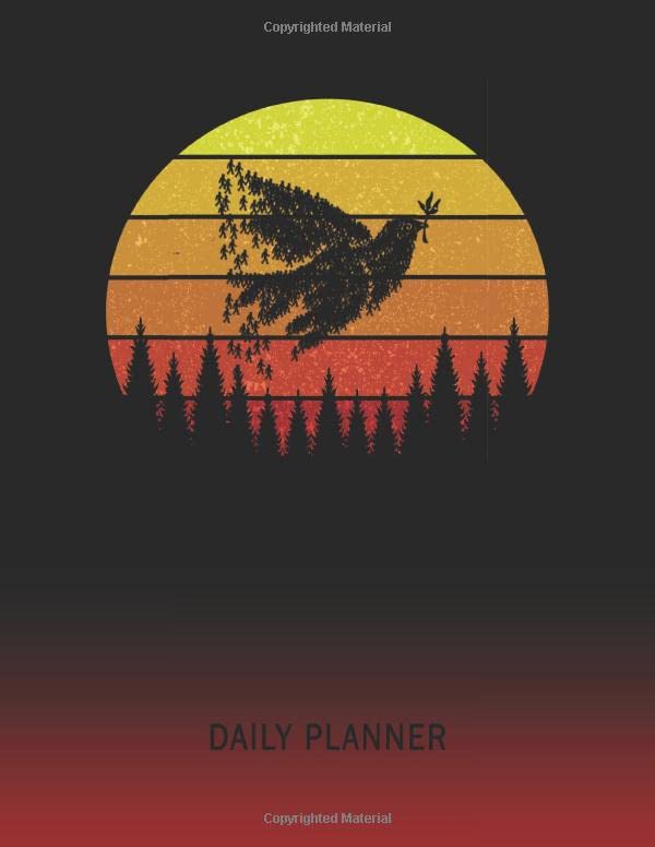 Daily Planner: Dove | 2021 - 2022 | Plan Each Day for 1 Year | Retro ...