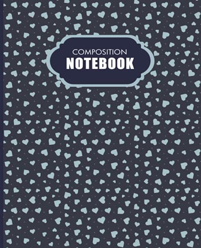 Primary Composition Book: Dotted Midline and Picture Space - Blue ...