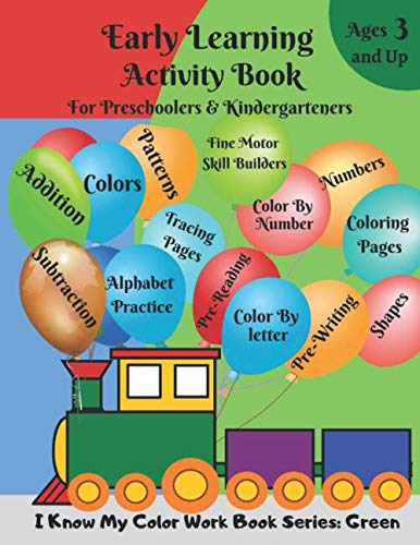 Early Learning Activity Book For Preschoolers & Kindergarteners Ages 3 ...