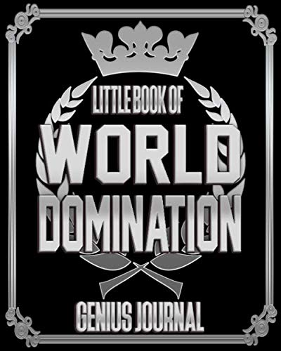 Little Book Of World Domination Genius Journal - Funny Office Notebook ...
