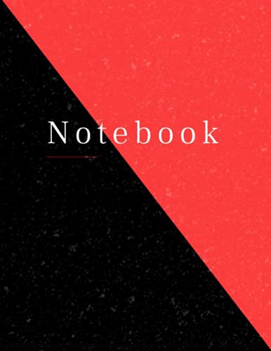 Red & Black Notebook: Large Size 8.5x11 Notebook*120 Pages by S.G ...