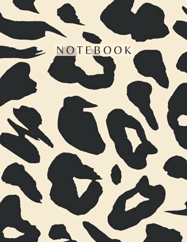 Notebook: Modern Animal Print Composition Notebook for School or for ...
