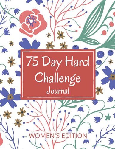 75 day hard challenge book for women: Fitness Log Book with Checklist ...