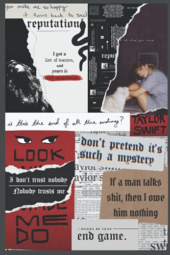 reputation Taylor swift notebookjournal: reputation album notebook by ...