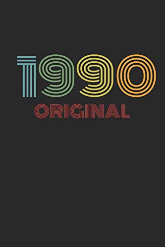 Original 1990 Vintage: Retro Notebook - 120 Pages, Dot Grid, 6" x 9 ...
