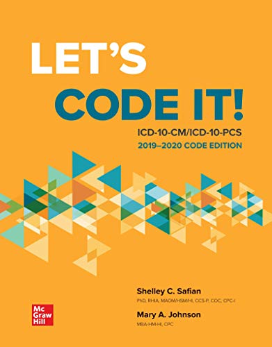 Let's Code It! ICD-10-CM/PCS 2019-2020 Code Edition by Shelley Safian ...