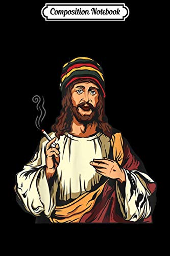 Composition Notebook: Pot Smoking Jesus Christ - Funny Cannabis Weed ...