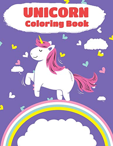 Unicorn Coloring Book: 50 Design Unicorn Coloring Book for Kids Ages 4 ...