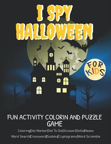 I Spy Halloween For Kids Fun Activity Coloring And Puzzle Game ...