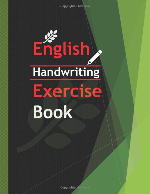 English Hand Writing Exercise Book: 3 line ruled paper 24 pages by ...