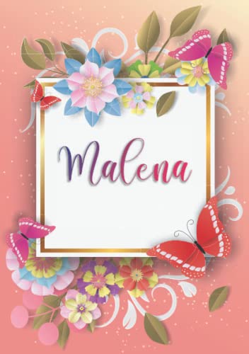 Malena: Cuaderno de notas A5 | Nombre personalizado Malena | Regalo de ...